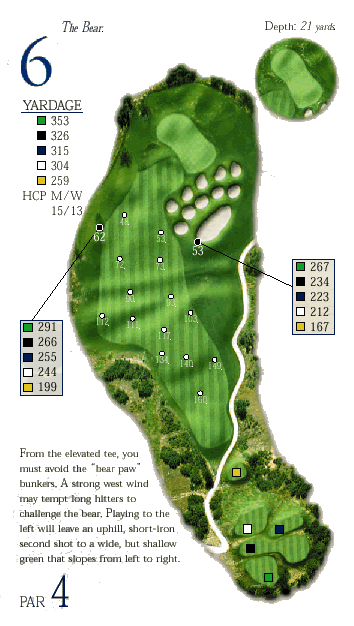 Course Layout - The Golf Club at Bear Dance